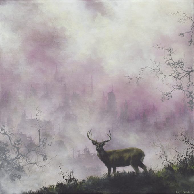Oil Paintings Misty Urban Landscapes by Brian Mashburn