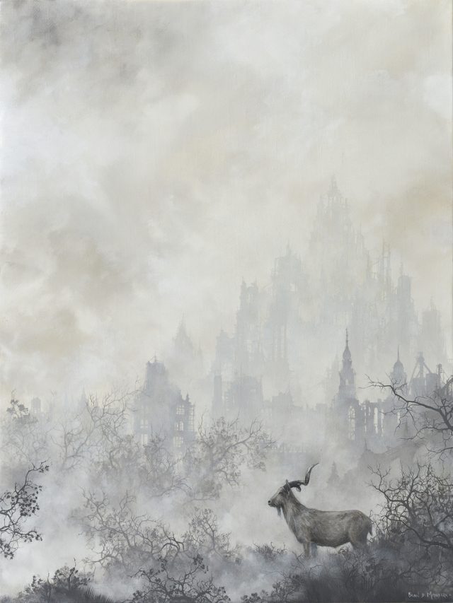 Oil Paintings Misty Urban Landscapes by Brian Mashburn