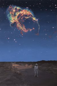 Space Art: Scott Listfield Paints Astronauts and, Sometimes, Dinosaurs.