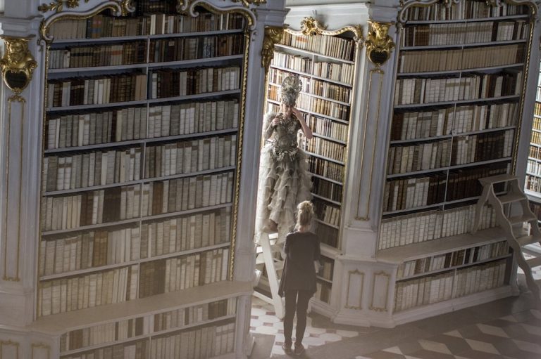 A Stunning Photo shoot in the World's Largest Monastery Library in Austria