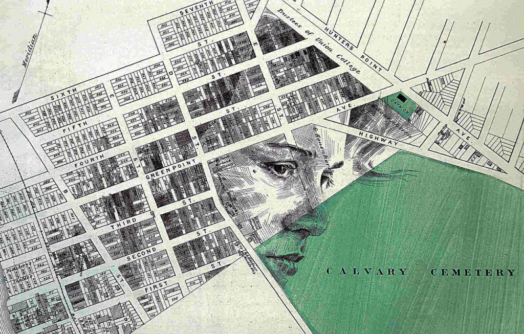 Portraits on the Old Paper Geographical Maps by Ed Fairburn.